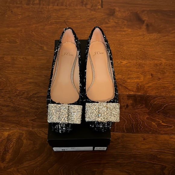 J. Crew | Shoes | J Crew Sally Ballet In Tweed | Poshmark